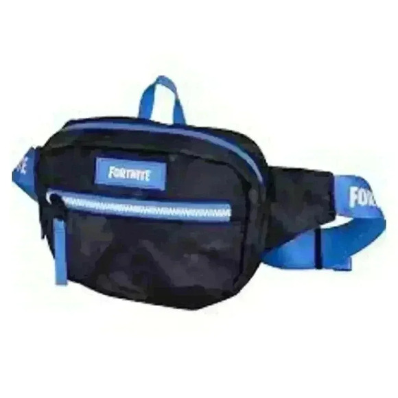 Fortnite | Bags | Fortnite Black Blue Waist Bagfanny Pack Functional ...